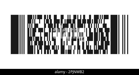 Stacked linear barcode. Code is used in transport, inventory management ...