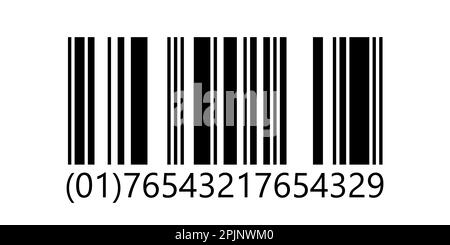 Linear barcode sample. Linear vector bar code template. Vector illustration Stock Vector Image ...