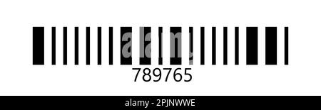Linear barcode sample. Linear vector bar code template. Vector illustration Stock Vector Image ...