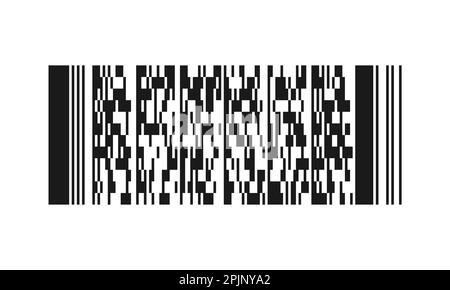 Stacked linear barcode. Code is used in transport, inventory management ...