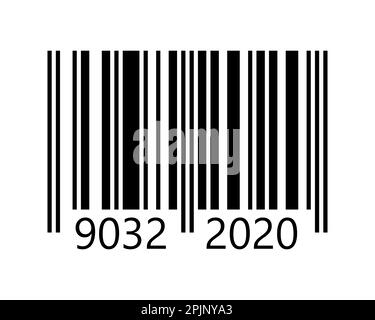 Linear barcode sample. Linear vector bar code template. Vector illustration Stock Vector Image ...