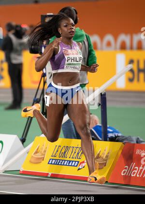 Asha Philip of Great Britain & NI and Boglárka Takács of Hungary ...