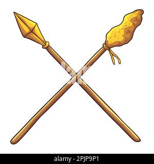 Antique Stephaton's stick with sponge soaked in vinegar, used during ...