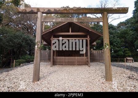 Shrine buildings near the Grand Shrine of Ise, Japan Stock Photo - Alamy