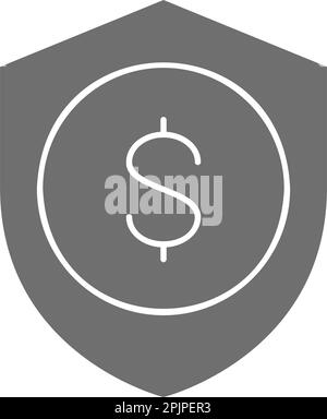Coin, money, dollar grey fill icon. Finance, payment, invest finance ...