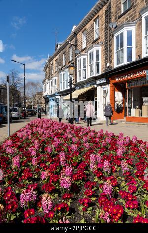Springtime in Harrogate town centre,North Yorkshire,England,UK Stock ...