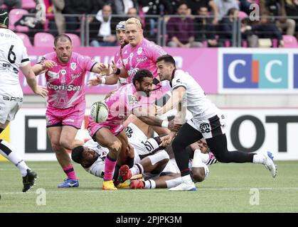 Peniasi Dakuwaqa of Stade Francais during the Top 14 match between ...
