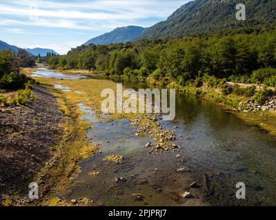 Pichi Traful river, Nahuel Huapi Park, Seven Lakes Road, Neuquén Province, Argentina Stock Photo ...