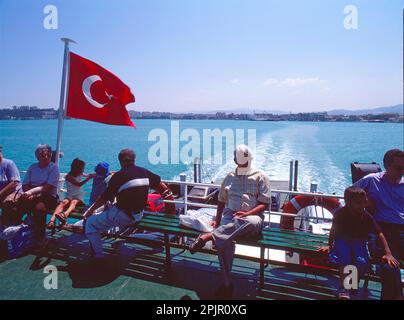 Crossing the Dardanelles Strait in Turkey Stock Photo - Alamy