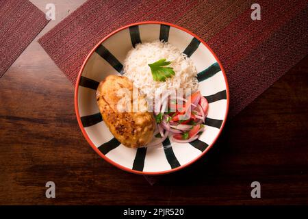 Papa rellena Peruvian food buffet table Assorted dishes gourmet cuisine ...