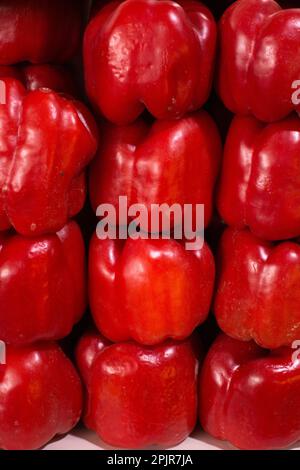 Colorful bell peppers Fruits and vegetables from Peru Stock Photo - Alamy