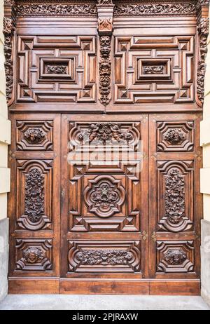 The legendary Devil Door in Toutin - Italy, 200 years old Stock Photo ...