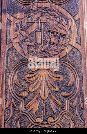 Detail of the freemasonry door in Turin (Torino) - Italy Stock Photo ...
