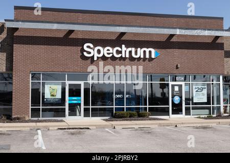 Avon - Circa April 2023: Spectrum cable, internet and TV consumer store ...