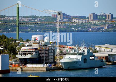 Halifax Shipyard, operated by Irving Shipbuilding Inc., in Halifax ...