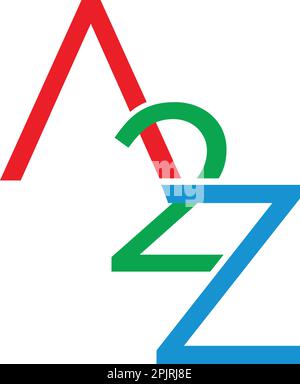 Initial Letter A2Z Design Logo Stock Vector Image & Art - Alamy