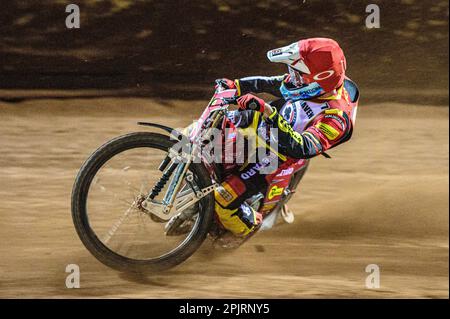 Max Fricke in action during the Belle Vue Speedway Media Day at the ...
