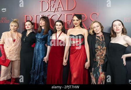 RACHEL WEISZ and BRITNE OLDFORD in DEAD RINGERS (2023), directed by KARYN KUSAMA, SEAN DURKIN ...