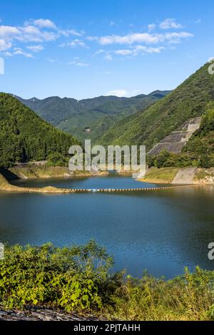 Rock fill dam "Arima", multiperpose, Lake Naguri(Nagri-ko), Okumusashi ...