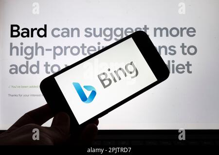 Microsoft logo and Sam Altman in background on screen.Microsoft hires ...