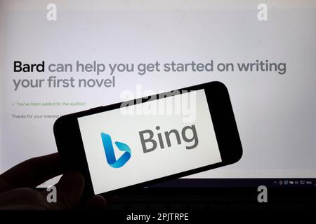 Microsoft logo and Sam Altman in background on screen.Microsoft hires ...