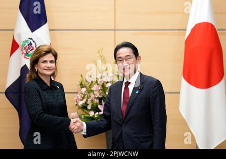 Dominican Republic Vice-President Raquel Pena and Japanese Prime ...