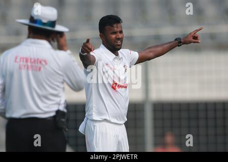 Ebadot Hossain during the alone test match between Bangladesh and ...
