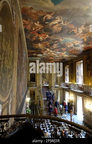 Main Entrance Hallway Chatsworth House Derbyshire Stock Photo - Alamy