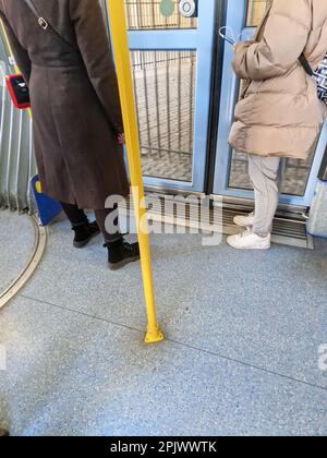 Passengers in a TCL tram train, Lyon, France Stock Photo - Alamy