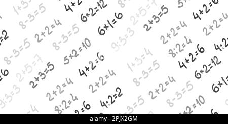 Solve examples. Seamless background of randomly placed different ...