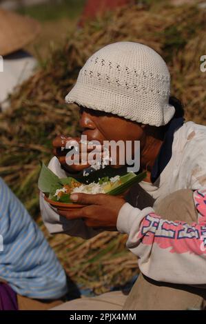 peanuts collector in Bali during thei lunch break Stock Photo - Alamy