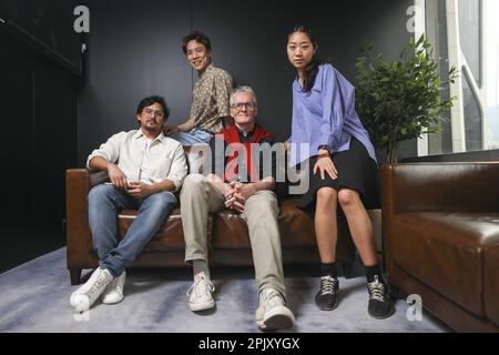 The cast of Great Expectation photographed in Causeway Bay, from left ...