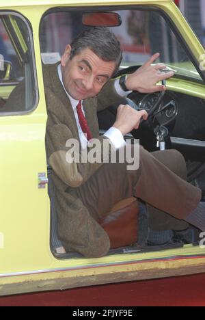 Rowan Atkinson Actor as Mr Bean filming at Harrods being arrested by ...