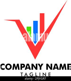 Stats check vector logo design template. Check mark for accounting ...