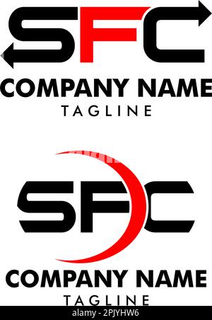 Initial Letter SFC Logo Template Design Stock Vector Image & Art - Alamy