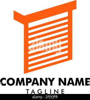 Roller Shutter Door Logo Icon Template Stock Vector Image & Art - Alamy