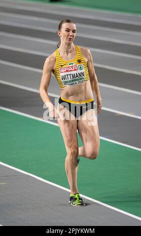 Kira Wittmann of Germany competing in the women’s triple jump final at ...