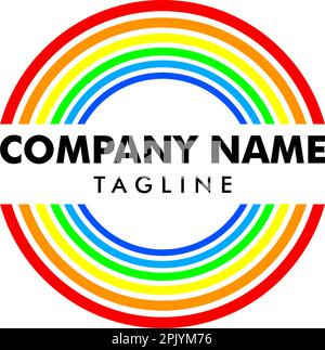 Rainbow logo vector template Stock Vector Image & Art - Alamy