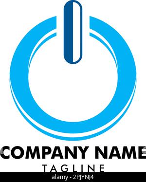 Power button Logo design vector Stock Vector Image & Art - Alamy