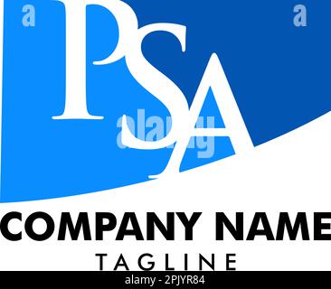 PSA letter logo design for technology company. PSA logo design black ...