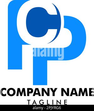 PCP logo. PCP letter. PCP letter logo design. Initials PCP logo linked ...
