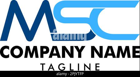 Initial Letter MSC Logo Template Design Stock Vector Image & Art - Alamy