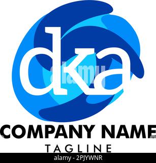 Initial Letter DKA Logo Template Design Stock Vector Image & Art - Alamy