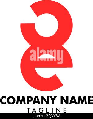 letter 8e simple design symbol logo vector Stock Vector Image & Art - Alamy