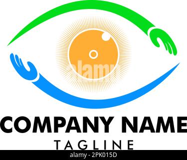 Eye care logo. Medical logotype. Clean and modern vector illustration ...