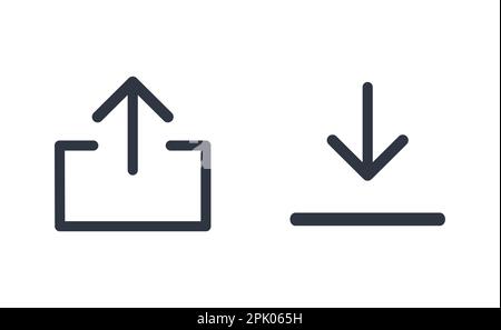 Simple Monochromatic Import Symbol for Digital Use Stock Vector Image ...