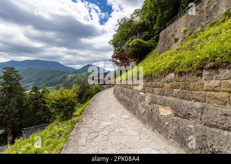 Risshakuji Temple, Yamadera temples, approach pass, Yamadera, Yamagata ...