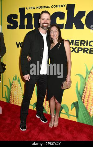 Walker Hayes and wife Laney Beville Hayes attend the Broadway Opening ...