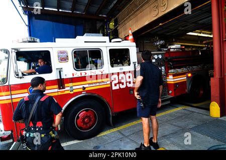 FDNY Engine 239 fire station in Brooklyn New York City, NY, USA Stock ...