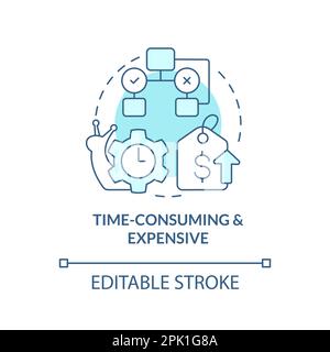 Time consuming and expensive concept icon Stock Vector Image & Art - Alamy